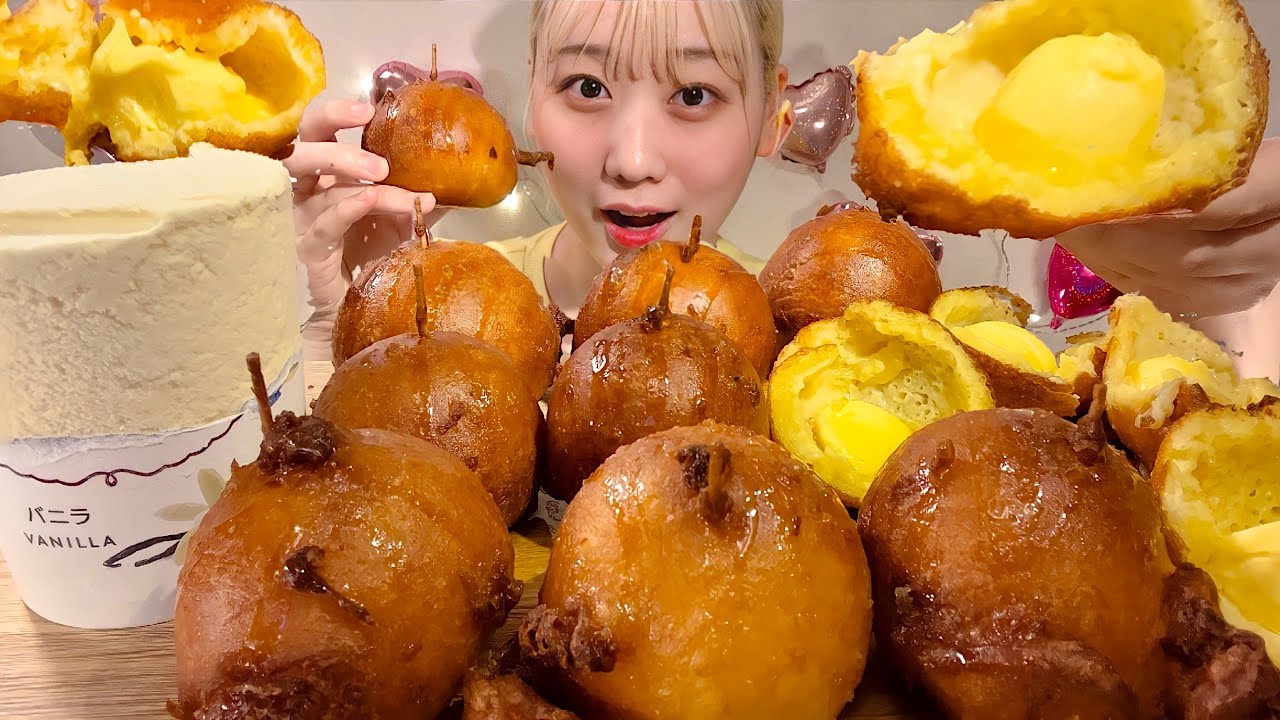【MIYU ASMR】揚げバター Deep Fried Butter | まとめん（グルメ）